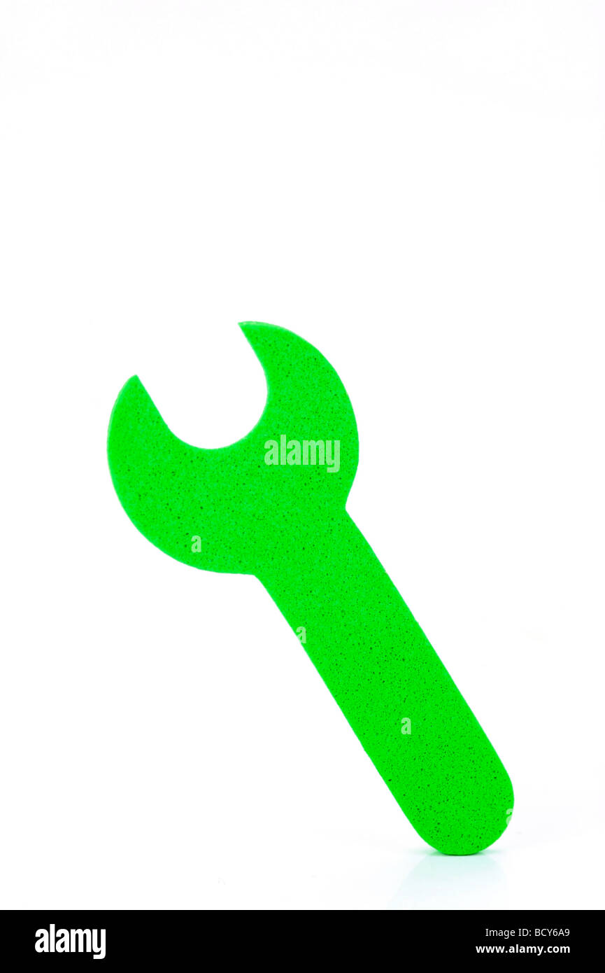 Construction spanner symbols isolated against a white background Stock ...