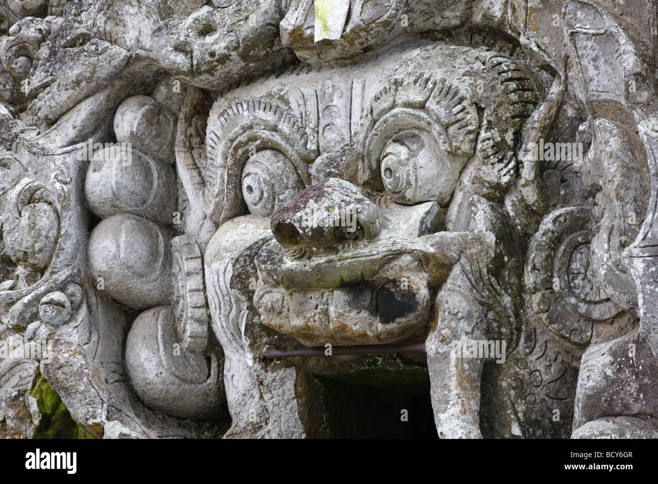 Cave entrance, Temple Goa Gajah, Elephant Temple, Bali, Republic of ...