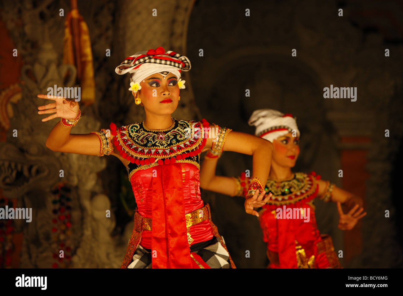 Dancers, Barong dance performance, Ubud, Bali, Republic of Indonesia ...