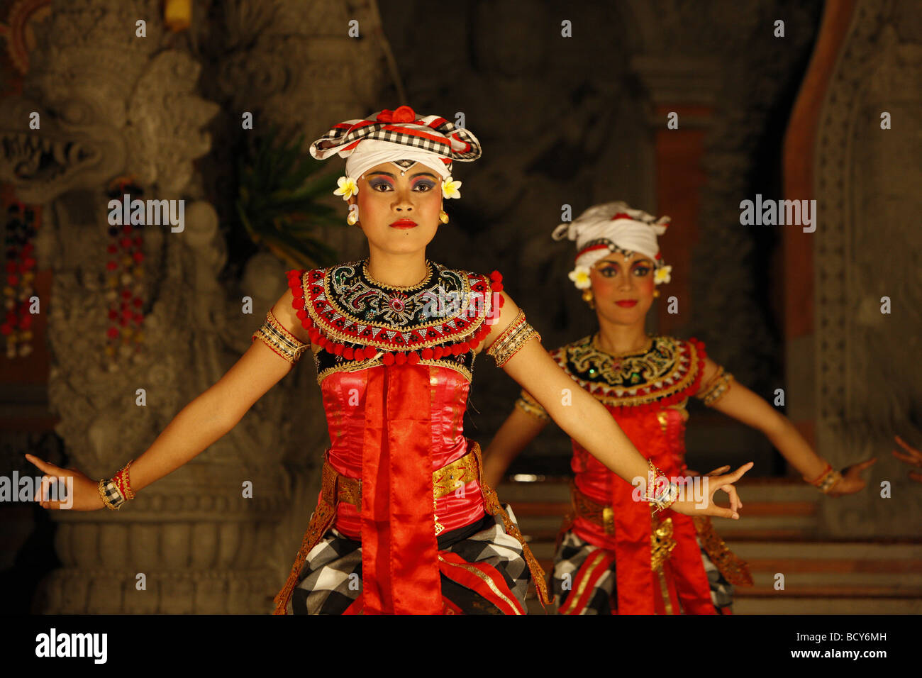 Dancers, Barong dance performance, Ubud, Bali, Republic of Indonesia ...