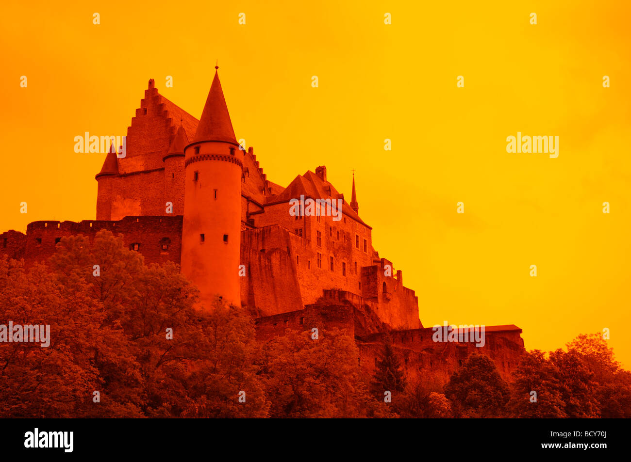 Vianden castle, Luxembourg Stock Photo - Alamy