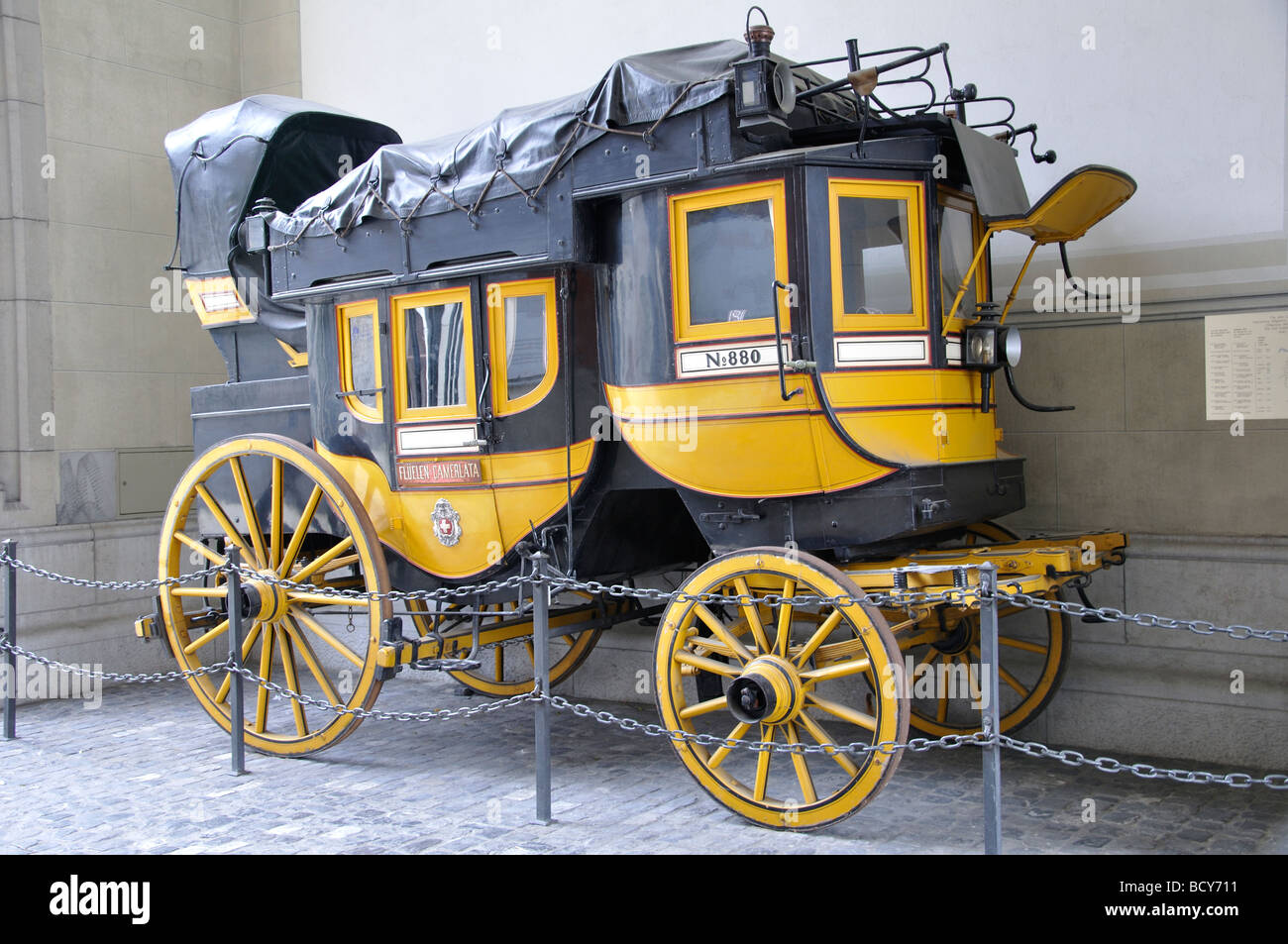 Mail carriage in Zurich, Switzerland Stock Photo - Alamy