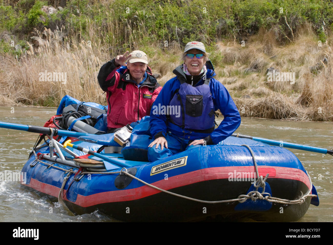 RAFTING the wild and scenic OWYHEE RIVER gorge EASTERN OREGON Stock ...