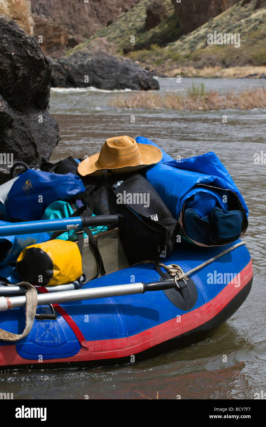 RIVER RAFT in the wild and scenic OWYHEE RIVER gorge EASTERN OREGON ...