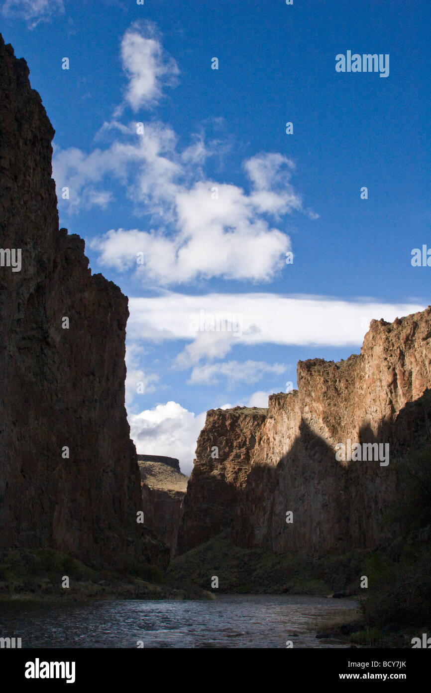 The wild and scenic OWYHEE RIVER cuts a deep canyon through EASTERN ...