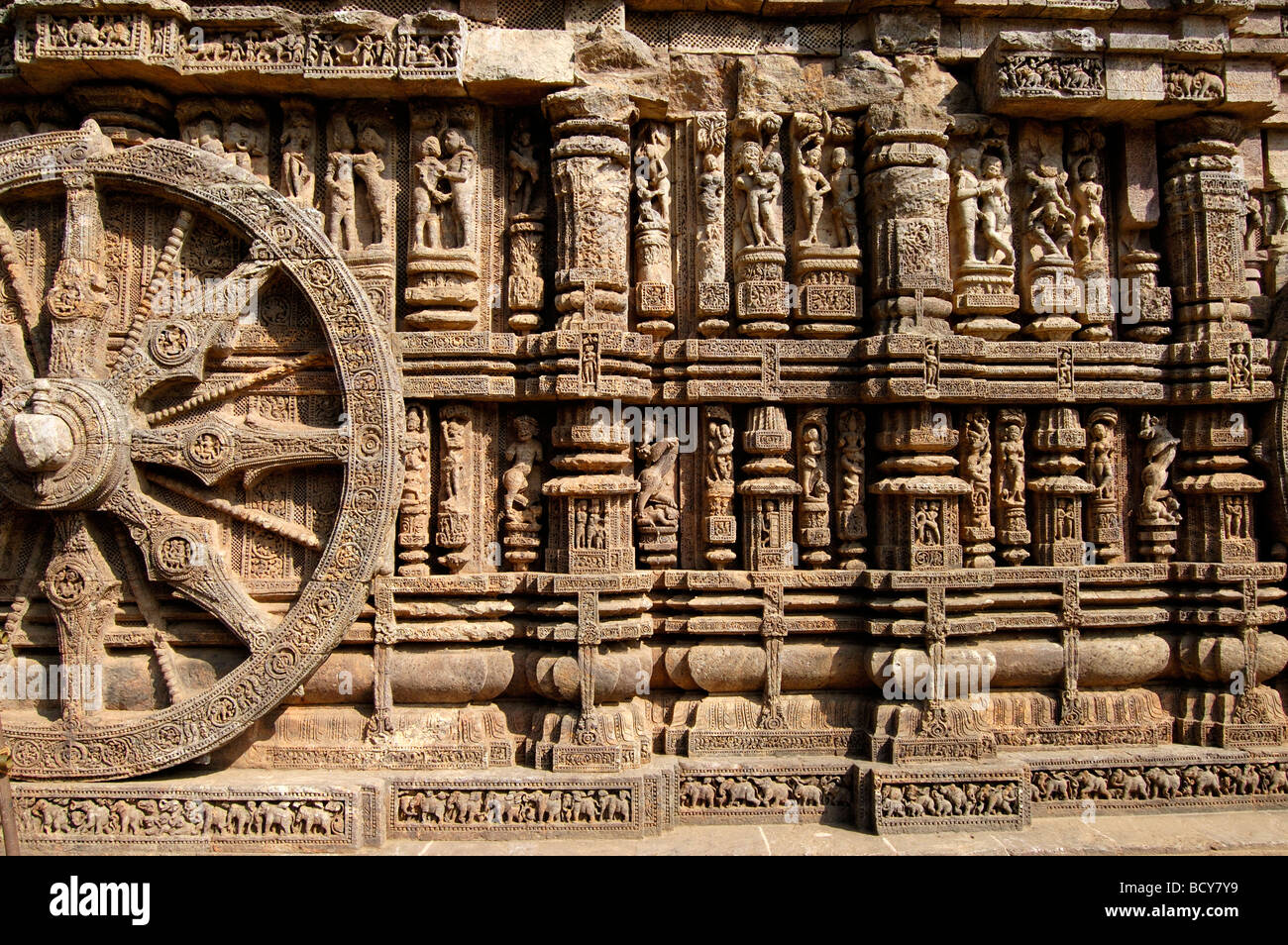 Sun temple, Konark, Orissa Stock Photo - Alamy