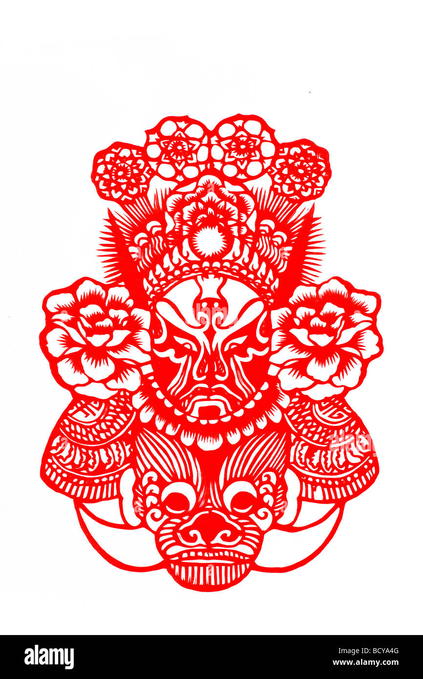 Chinese paper flower Cut Out Stock Images & Pictures - Alamy