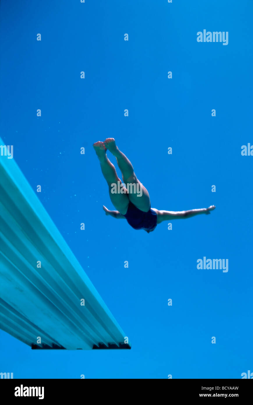 Female diver board hi-res stock photography and images - Alamy