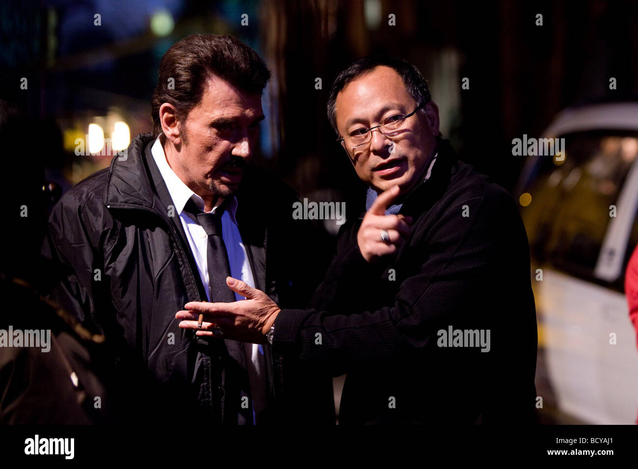 Johnny hallyday on the set hi-res stock photography and images - Alamy