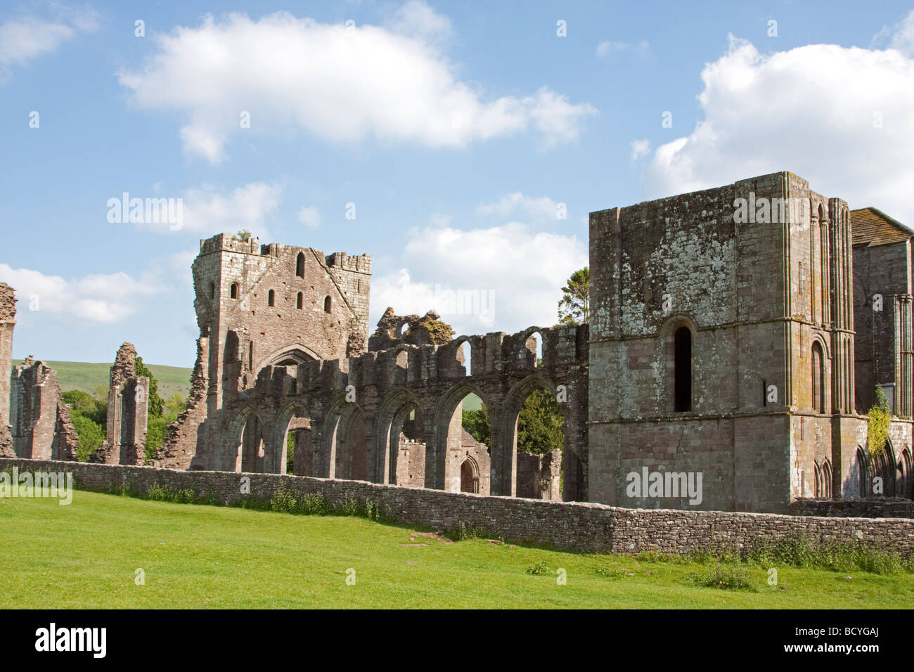 Llanthony Priory in the Black Mountains, Wales Stock Photo - Alamy
