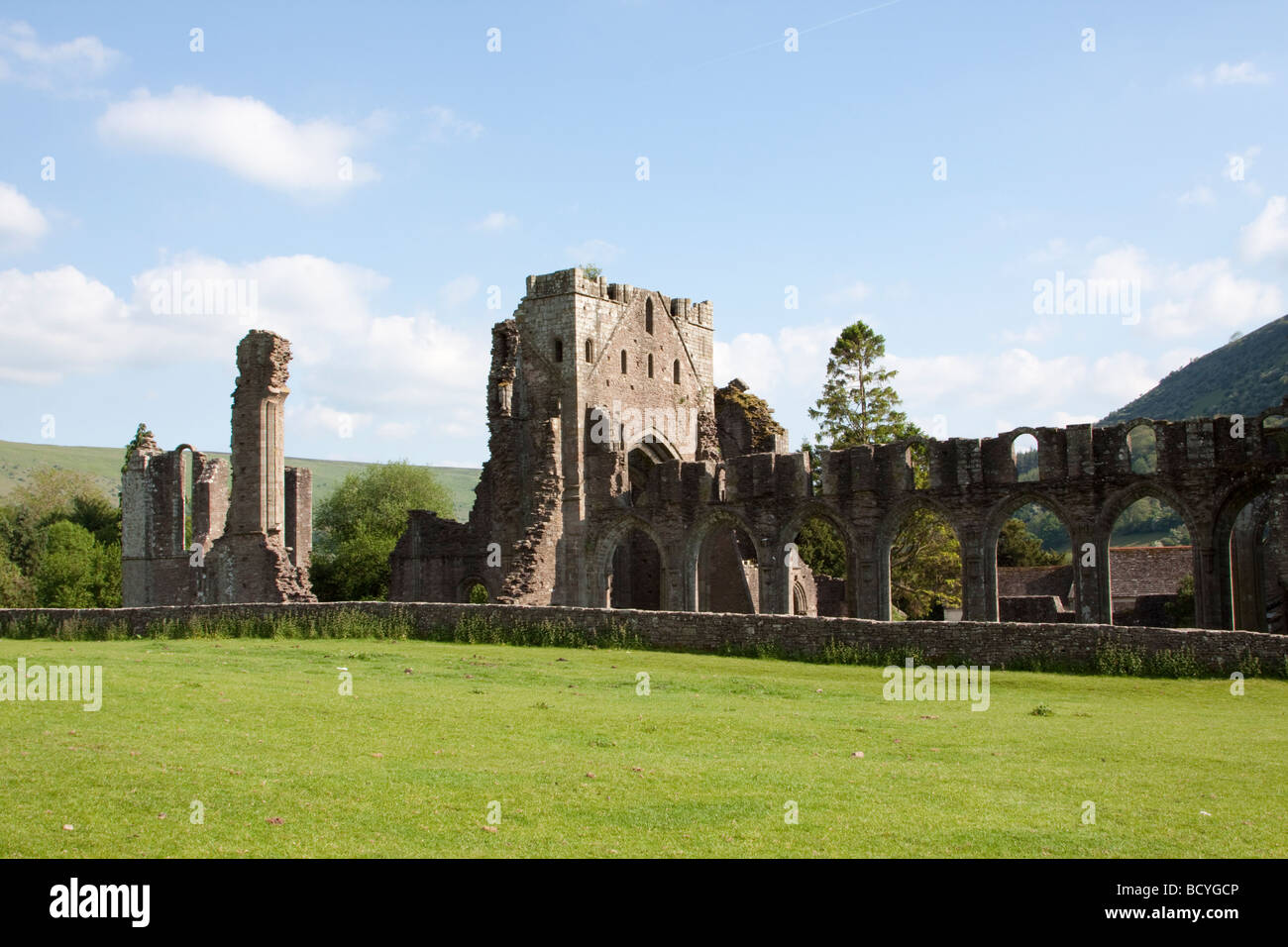 Llanthony Priory in the Black Mountains, Wales Stock Photo - Alamy