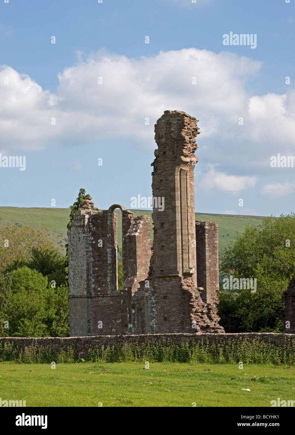 Llanthony Priory in the Black Mountains, Wales Stock Photo - Alamy
