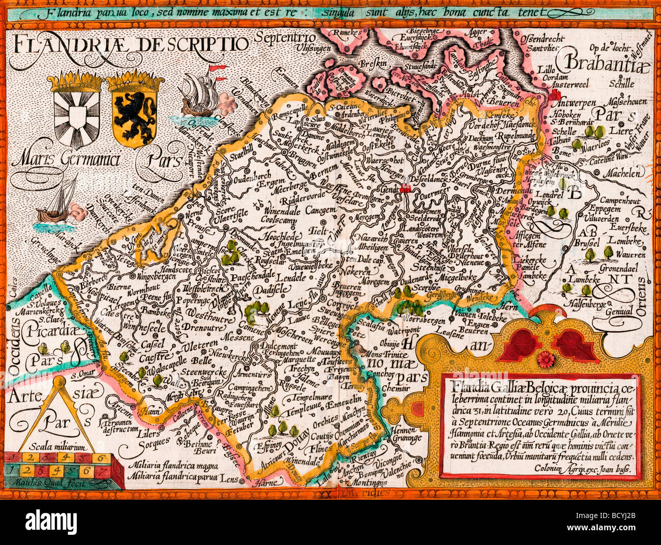 Map of belgium flanders hi-res stock photography and images - Alamy