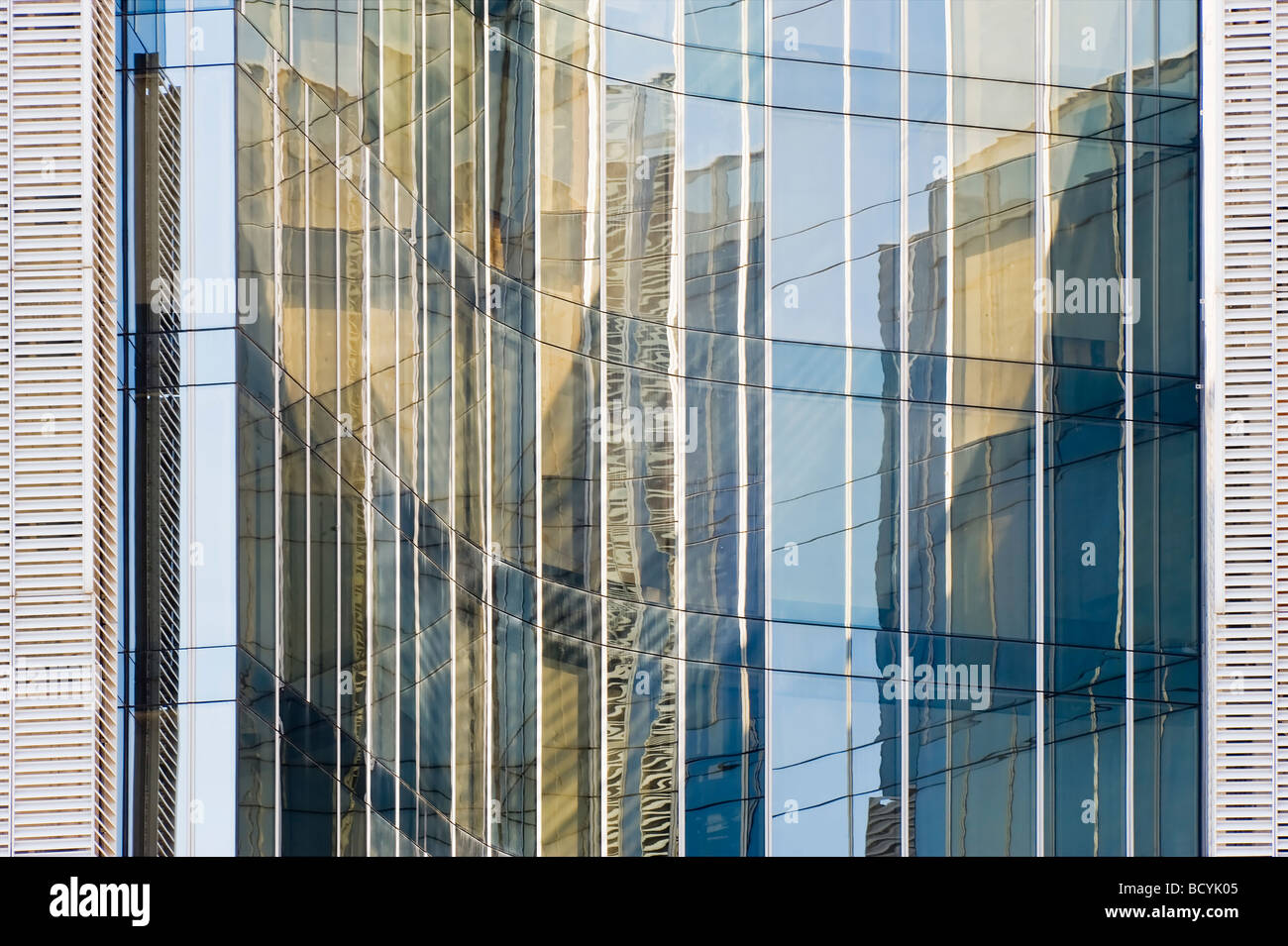 Building glass façade Barcelona Catalonia Spain Stock Photo - Alamy