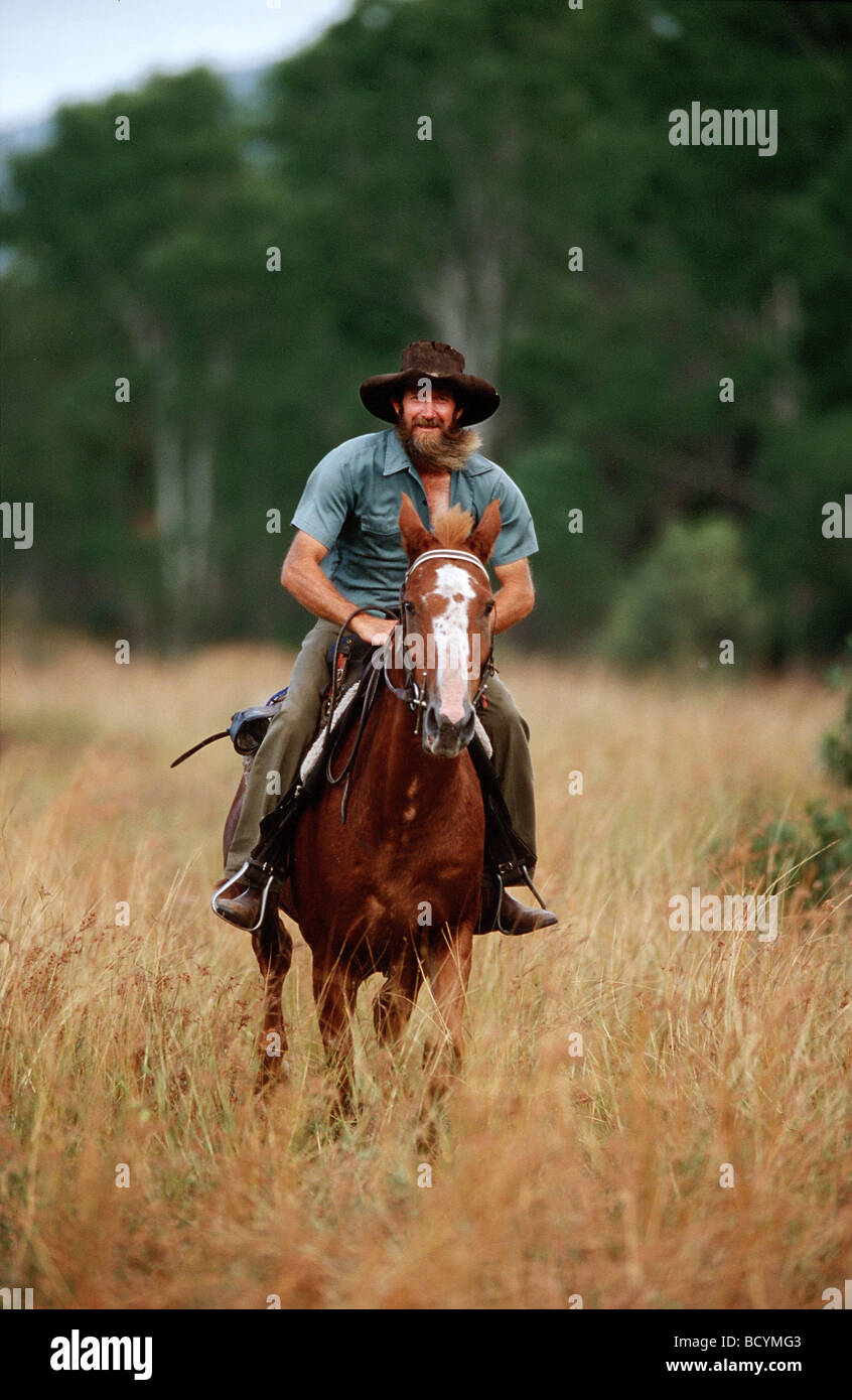Stockman riding horse hi-res stock photography and images - Alamy