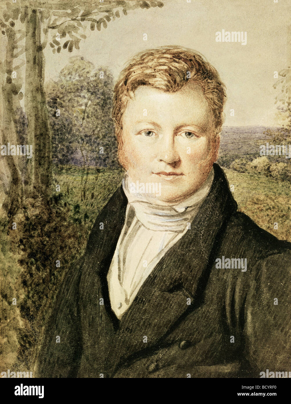 John Varley, by John Linnell. England, 19th century Stock Photo - Alamy
