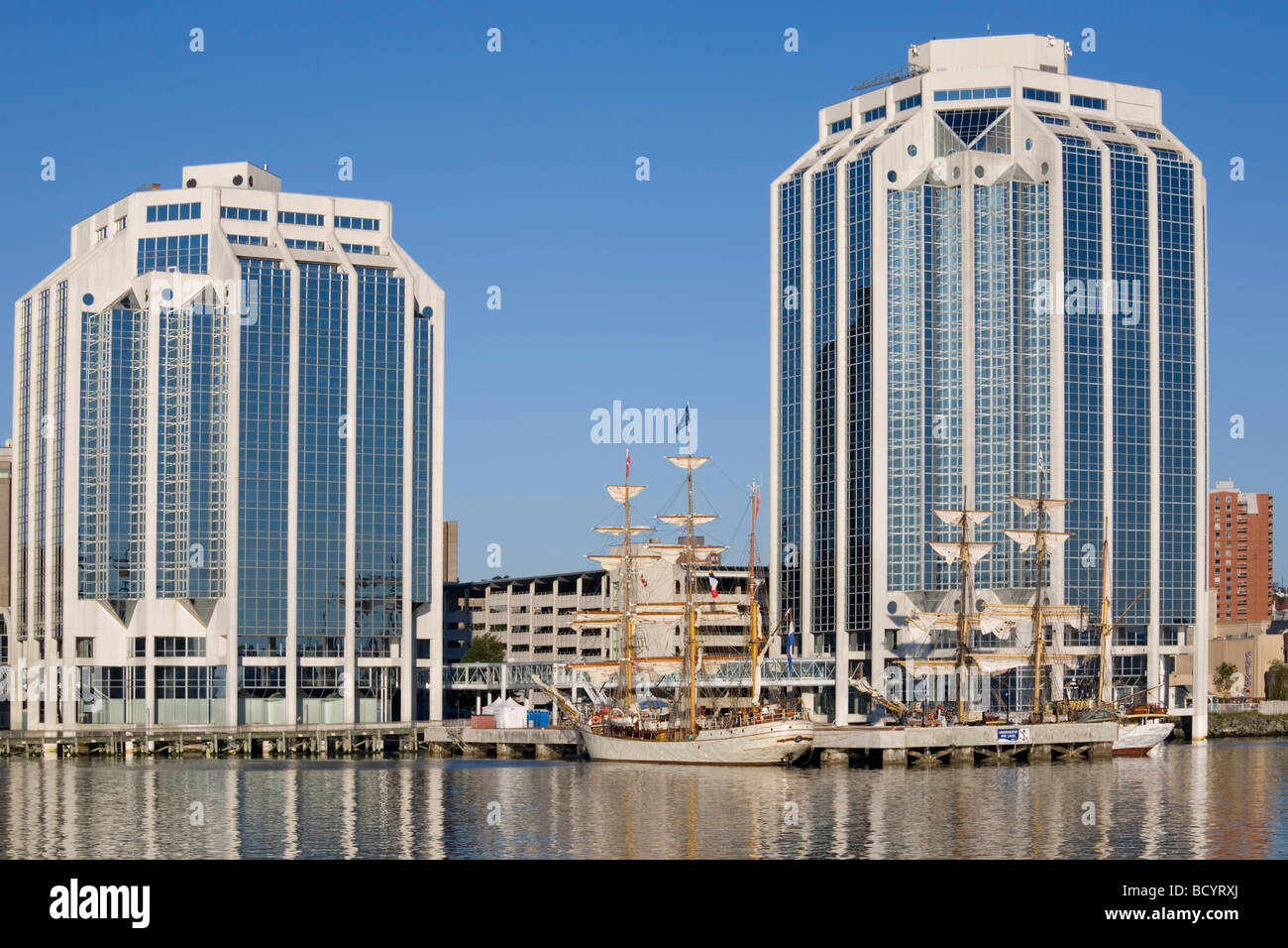 Halifax, Nova Scotia waterfront showing Purdy's Wharf and various tall ...