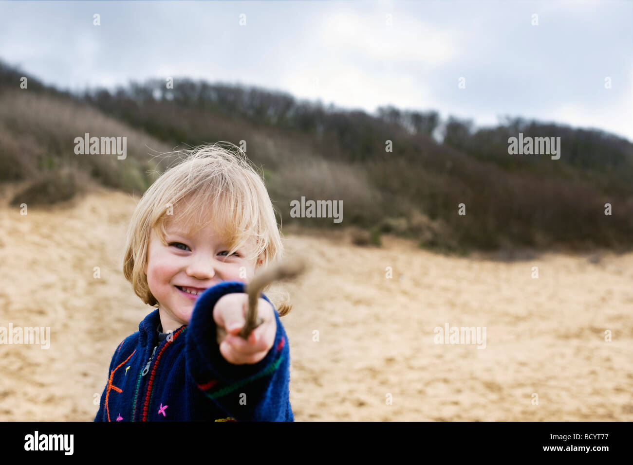 Pointing with stick hi-res stock photography and images - Alamy