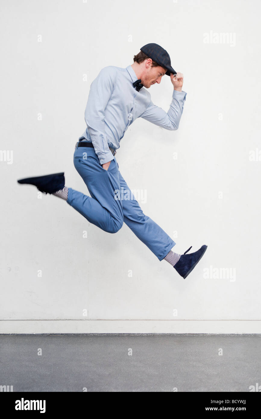 man jumping in the air Stock Photo - Alamy