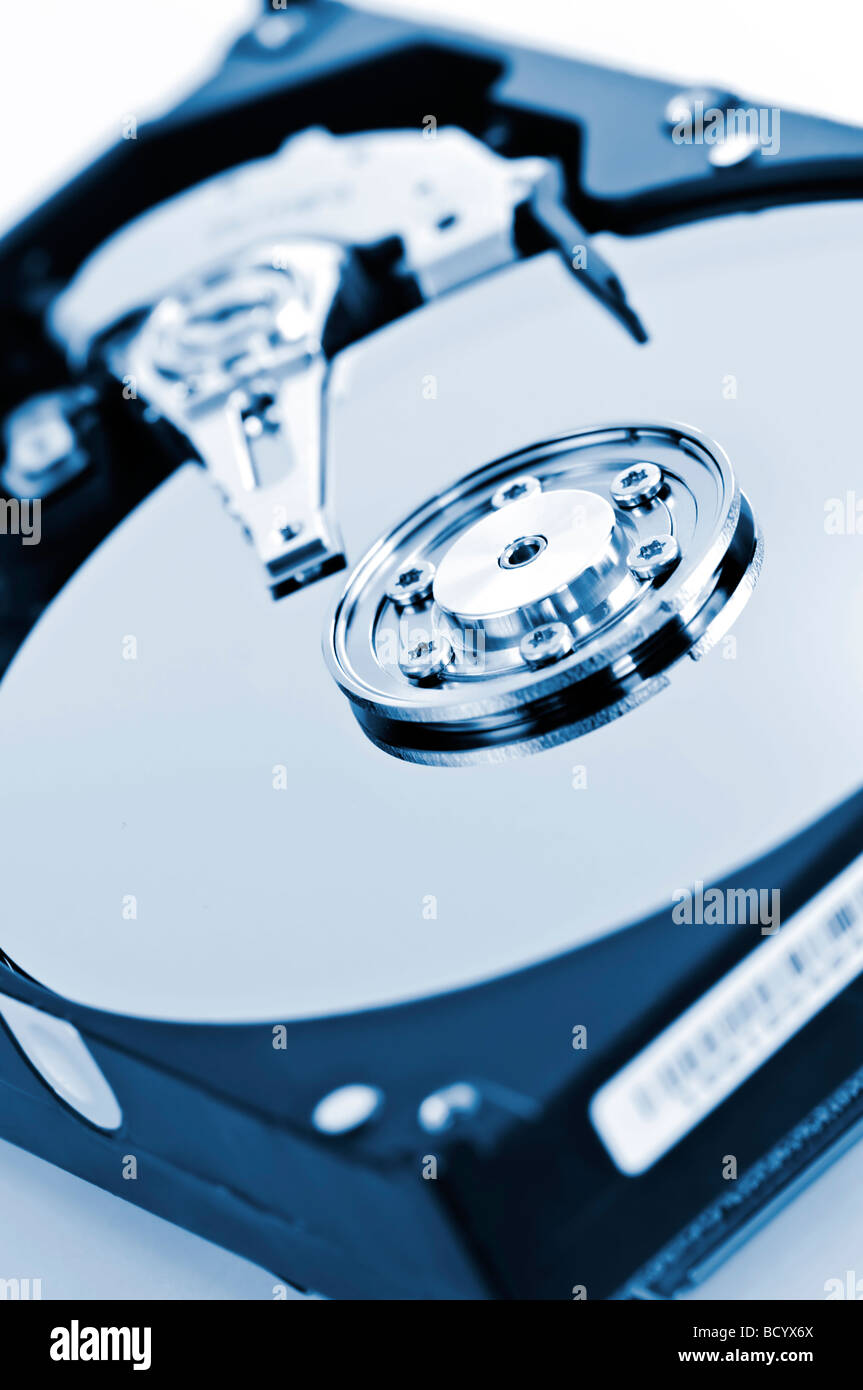 Closeup of hard disk drive internal components Stock Photo - Alamy