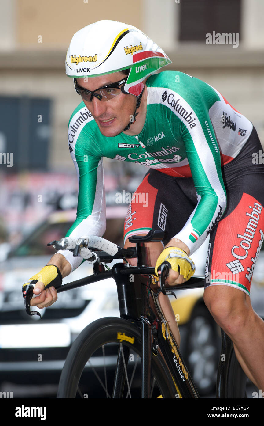 Marco Pinotti, final Time Trial of the Giro D'Italia 2009 Stock Photo ...