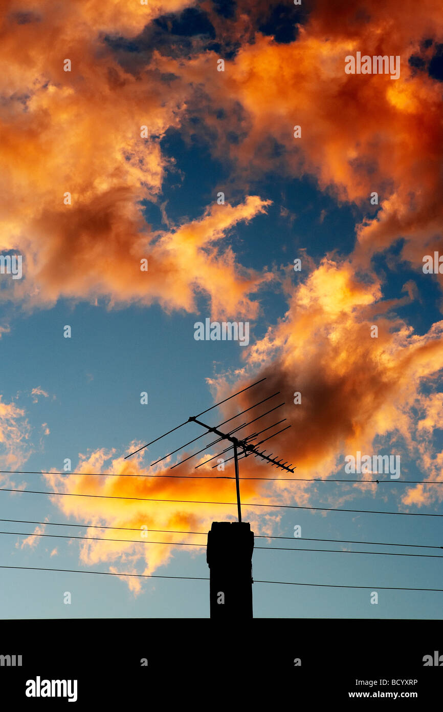 golden blue sydney sky Stock Photo - Alamy