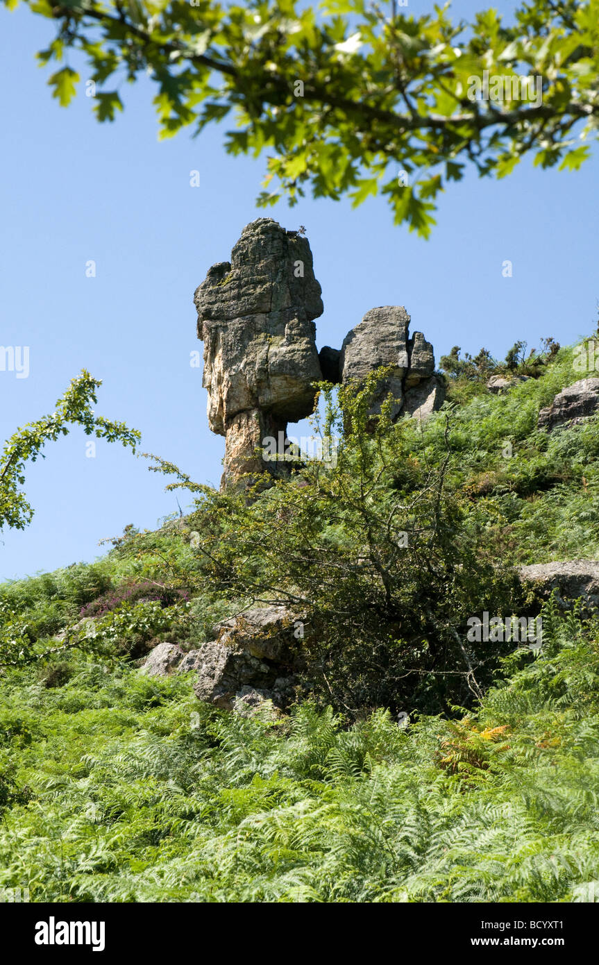 Pyrenees stranges stones in the basque mountain hi-res stock ...