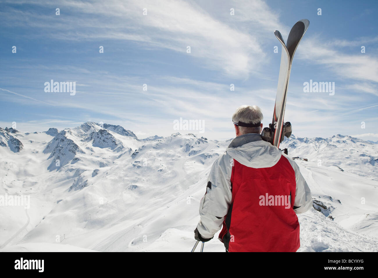 Male man skis hi-res stock photography and images - Alamy