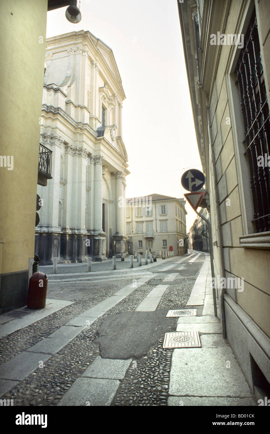 Historic centre of Novara Italy Stock Photo - Alamy