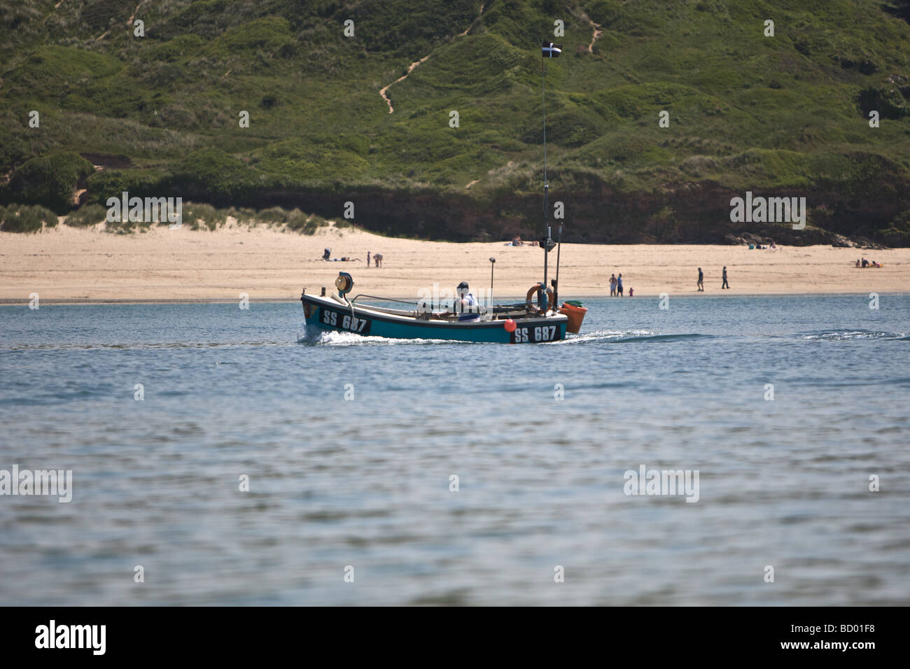 Padstow Fishing Boat Stock Photo - Alamy