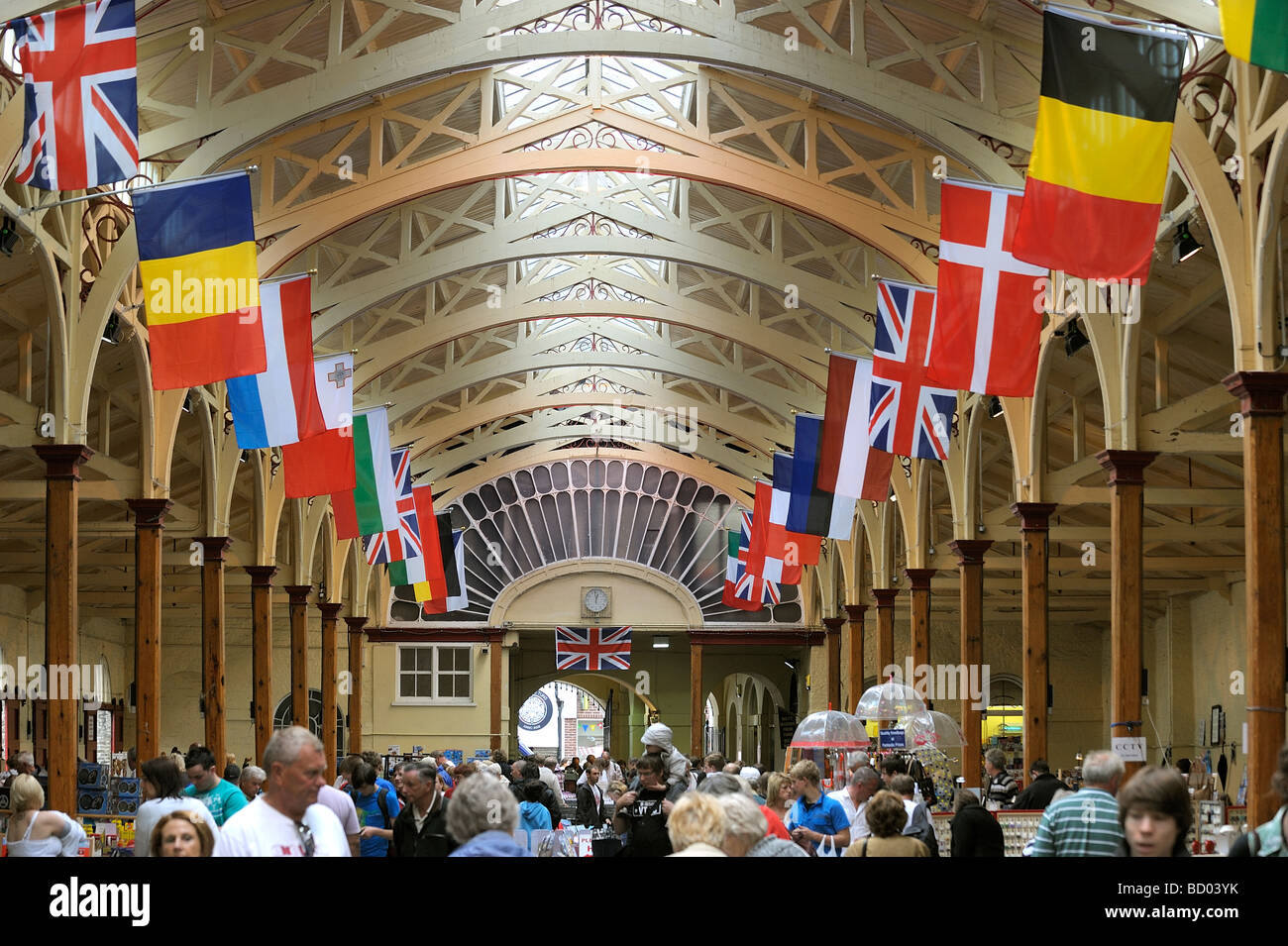 The Pannier Market in Barnstaple, Devon Stock Photo - Alamy