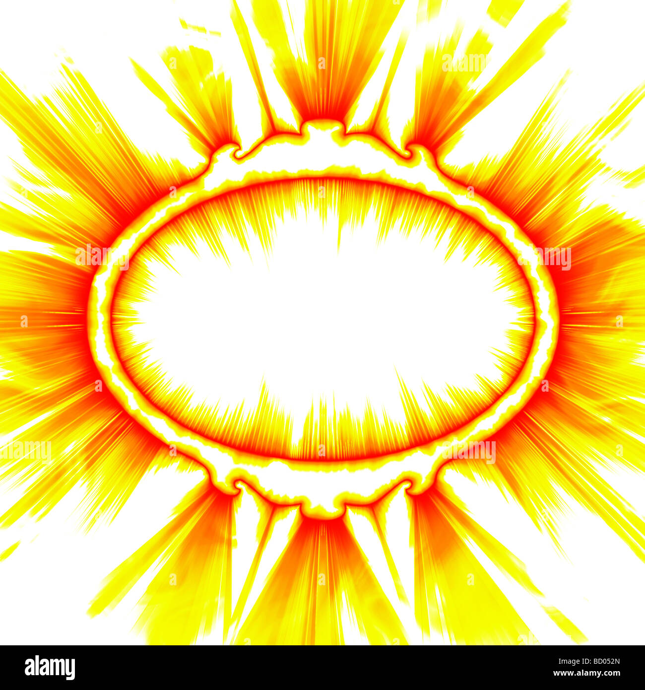 Abstract fiery outlined frame Stock Photo - Alamy