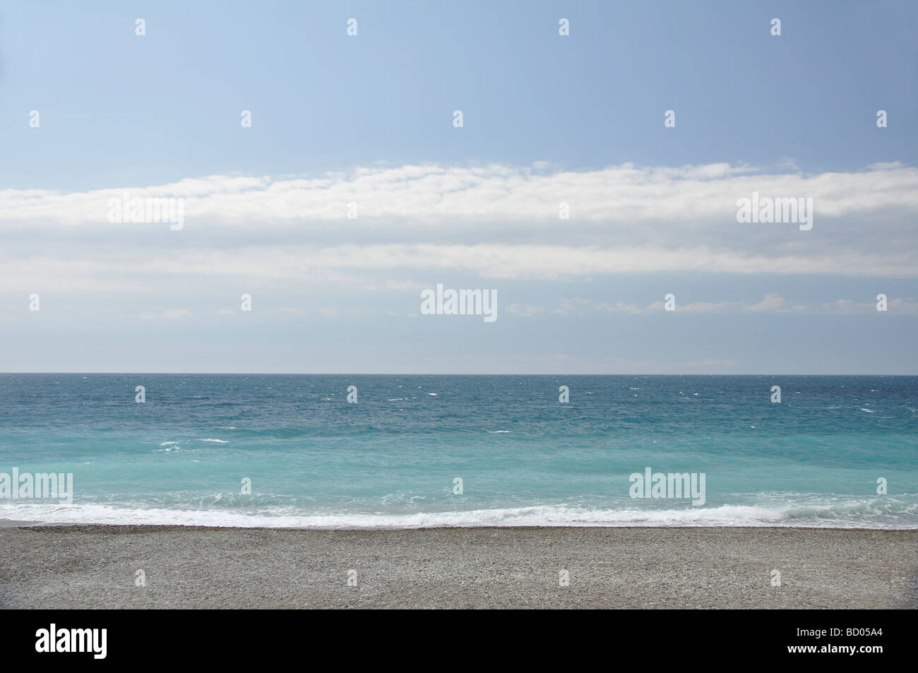 Mediterranean Sea beach in Nice, France Stock Photo - Alamy