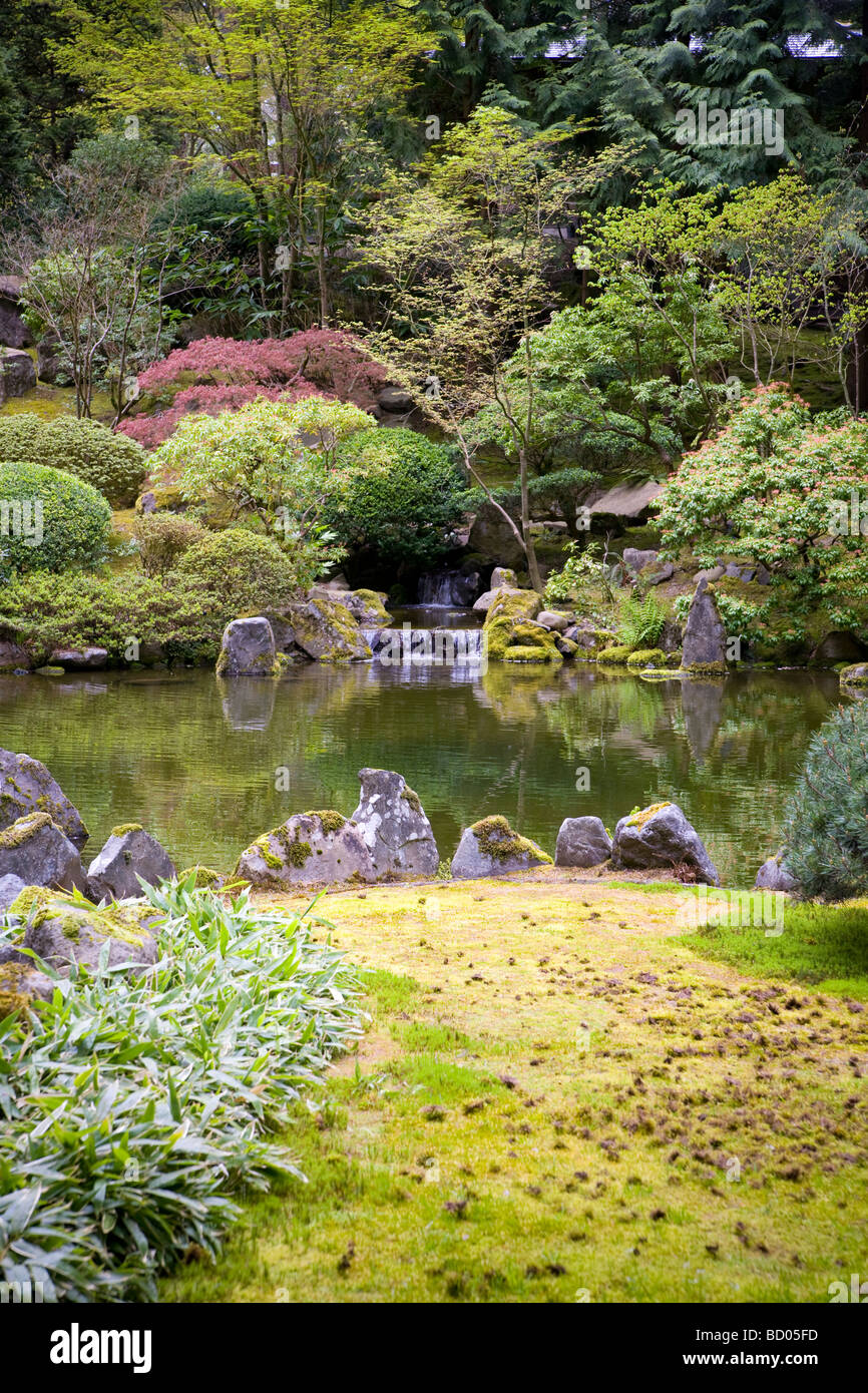 Japanese Garden in Portland Oregon Stock Photo - Alamy