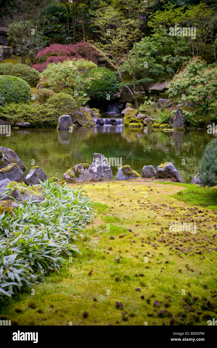 Japanese Garden in Portland Oregon Stock Photo - Alamy