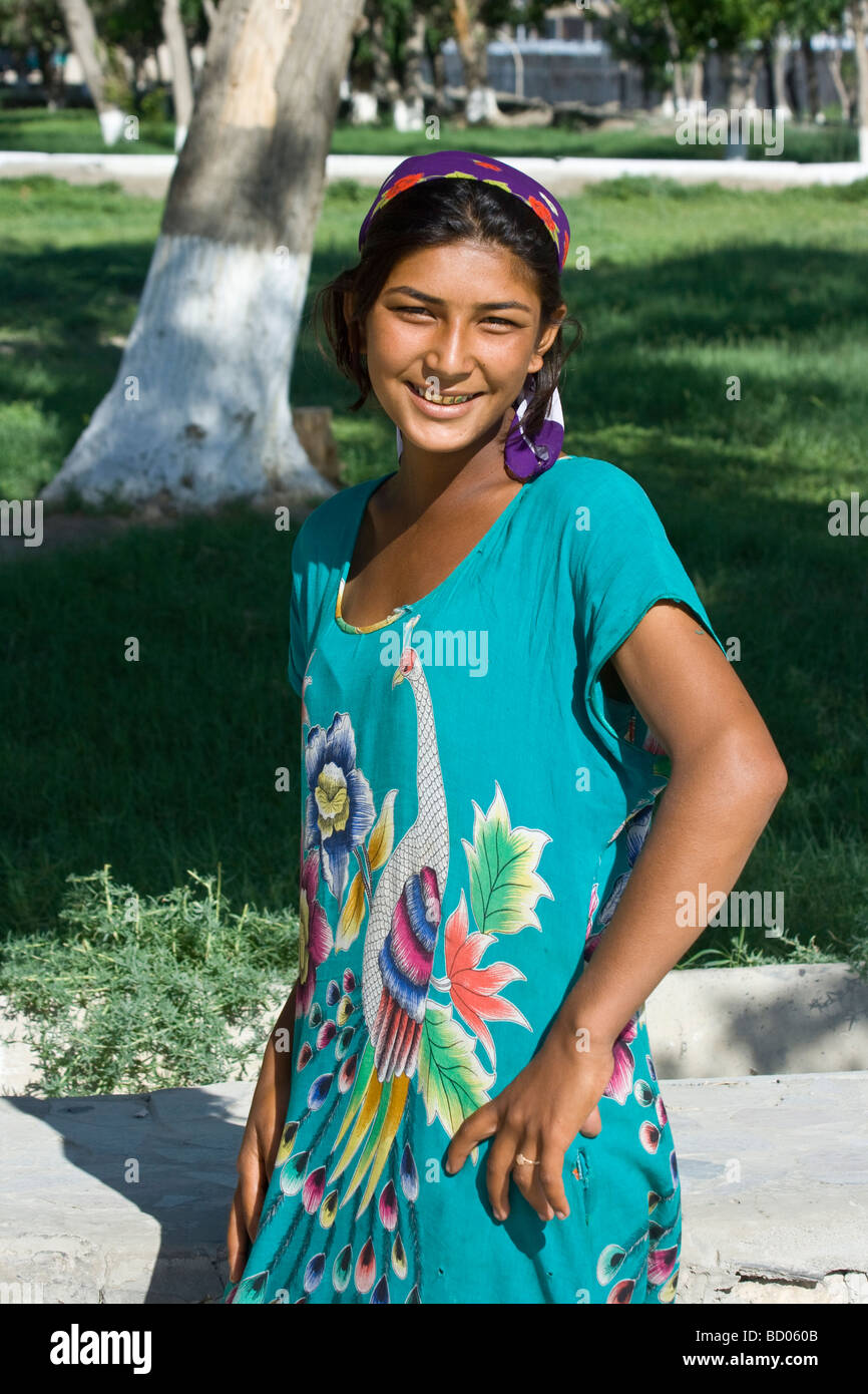 Young Uzbek Woman in Bukhara Uzbekistan Stock Photo - Alamy