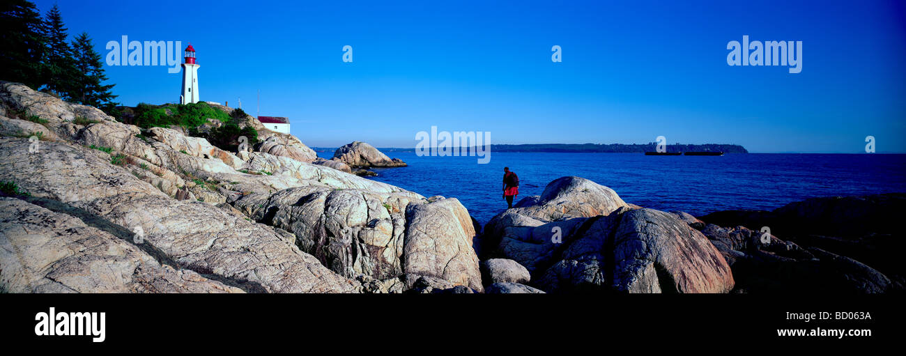 The "Point Atkinson" Lighthouse (built in 1912) in "Lighthouse Park ...