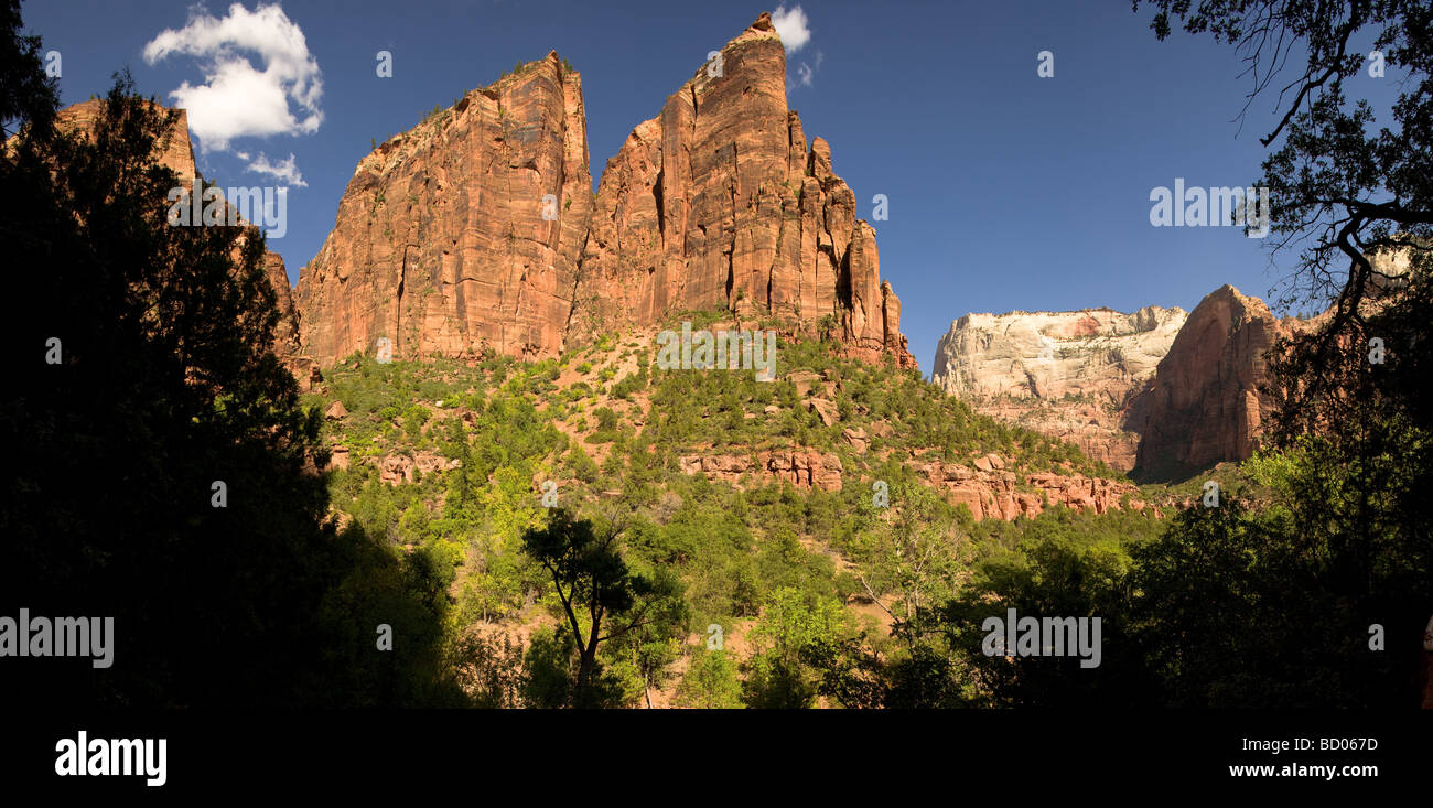 Zion National Park Utah USA, high resolution panoramic shot Stock Photo ...