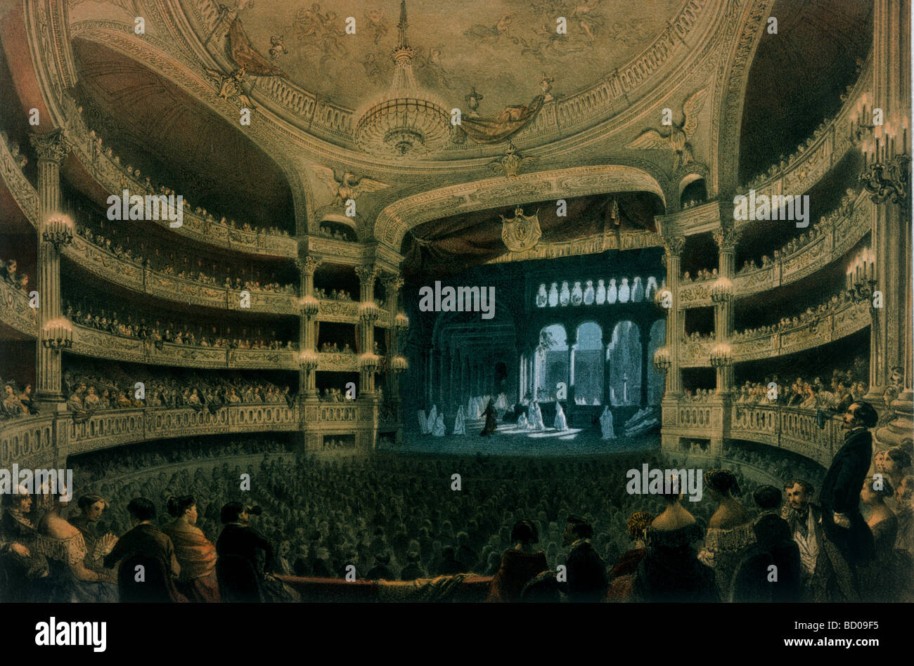 19th century theatre audience hi-res stock photography and images - Alamy