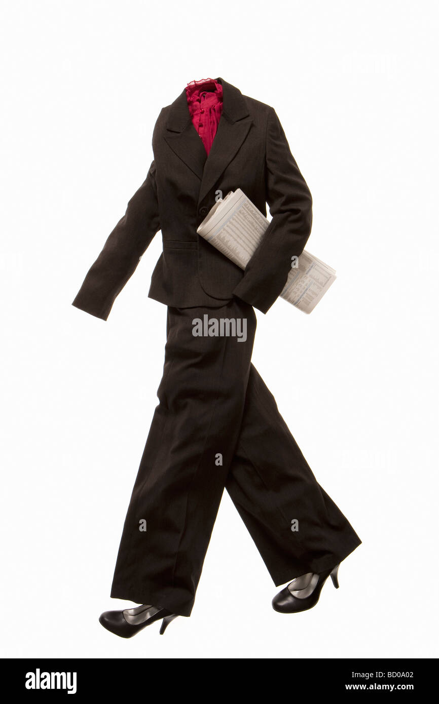 A female business suit walking Stock Photo - Alamy
