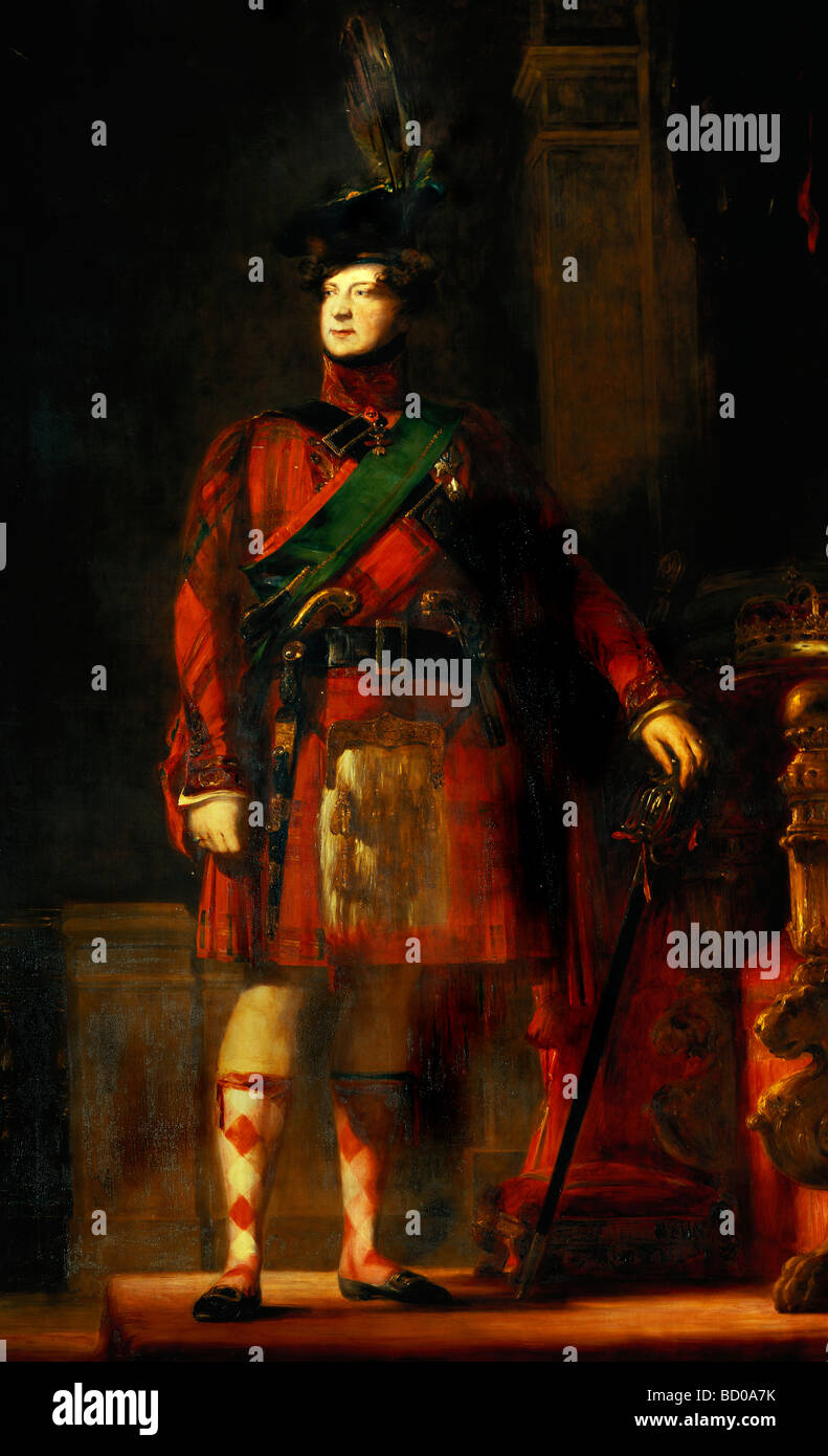 King george iv kilt hi-res stock photography and images - Alamy