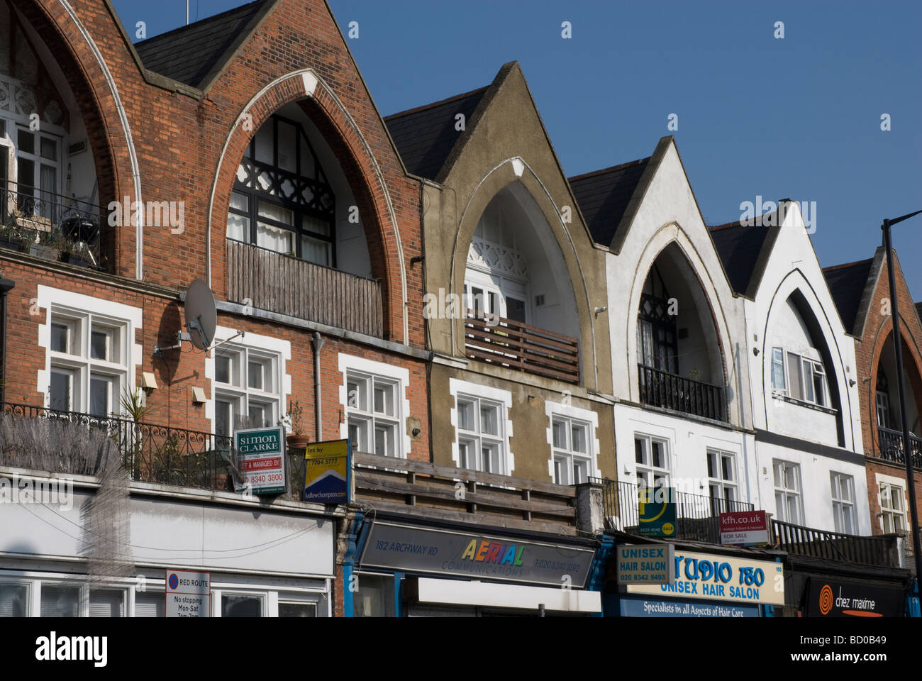 Buildings in Archway Road, Highgate, London Stock Photo - Alamy