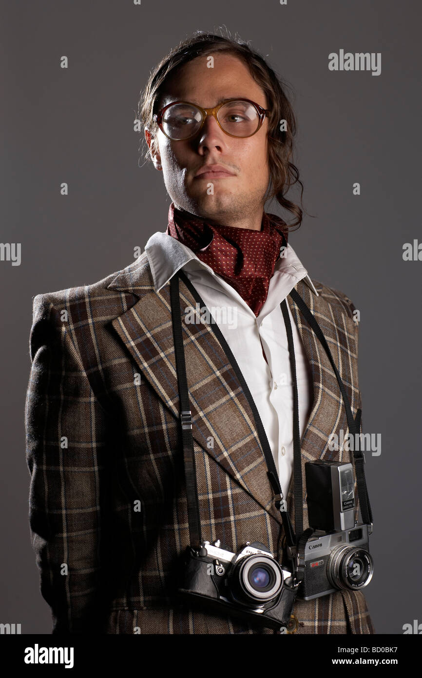 Studio, character portrait of photography enthusiast Stock Photo - Alamy