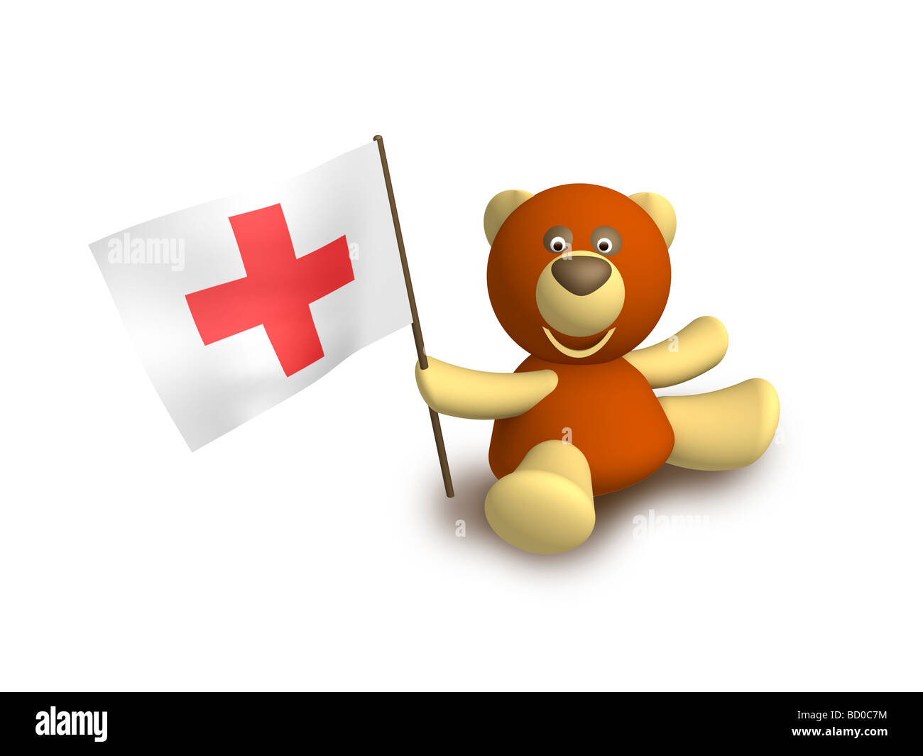 Red Cross flag Stock Photo - Alamy