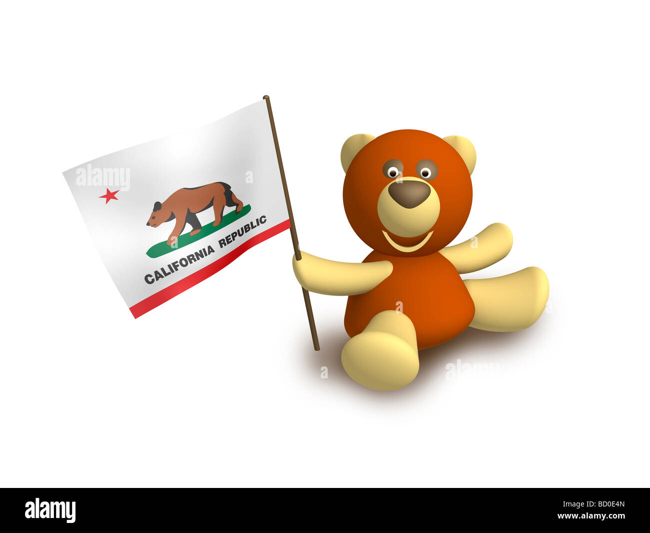 California flag hi-res stock photography and images - Alamy