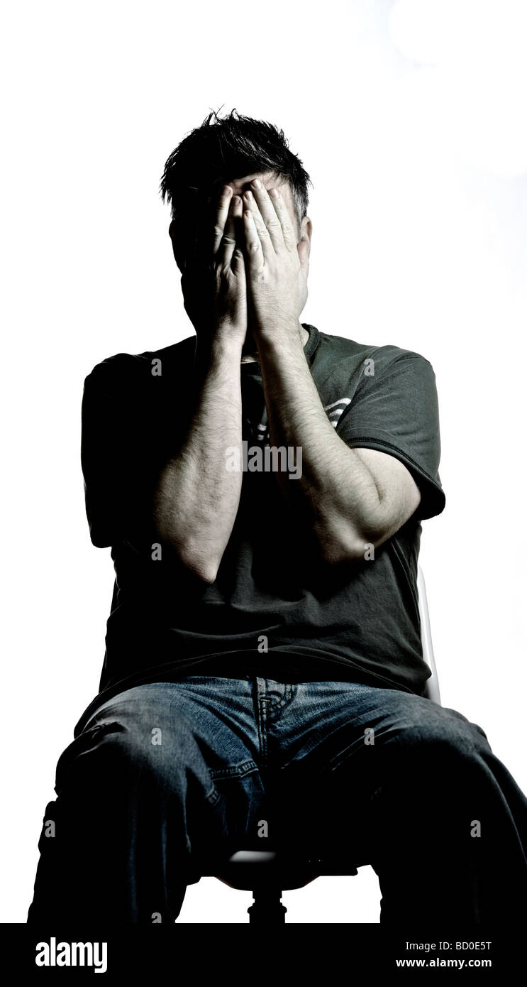 Shy man body hi-res stock photography and images - Alamy
