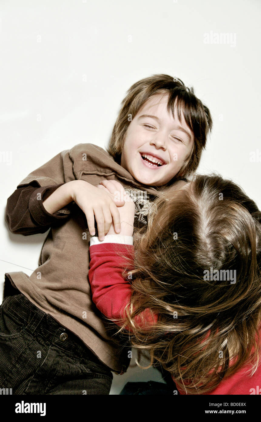 Tickle brother hi-res stock photography and images - Alamy