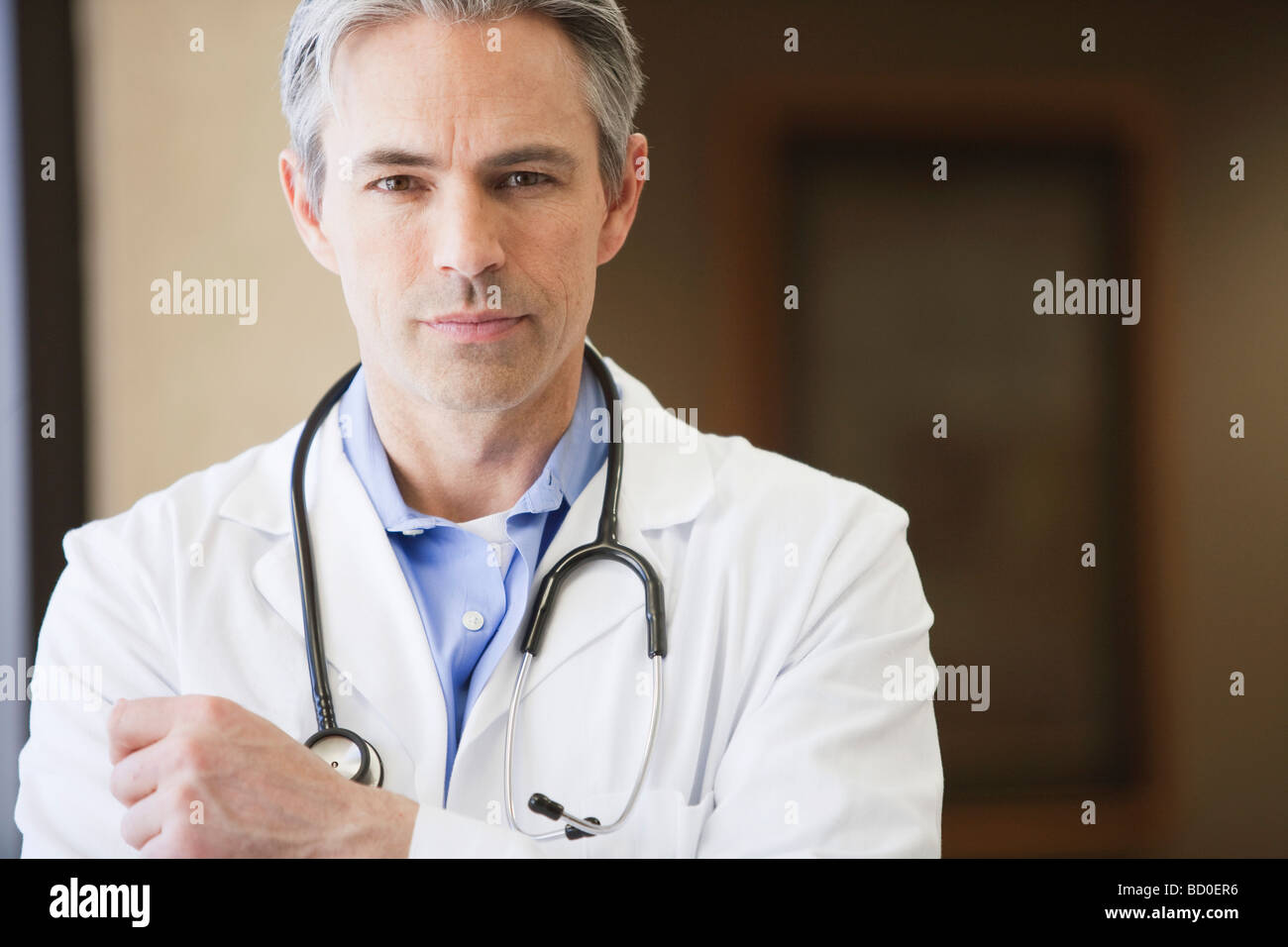 Male Doctor smiling Stock Photo - Alamy