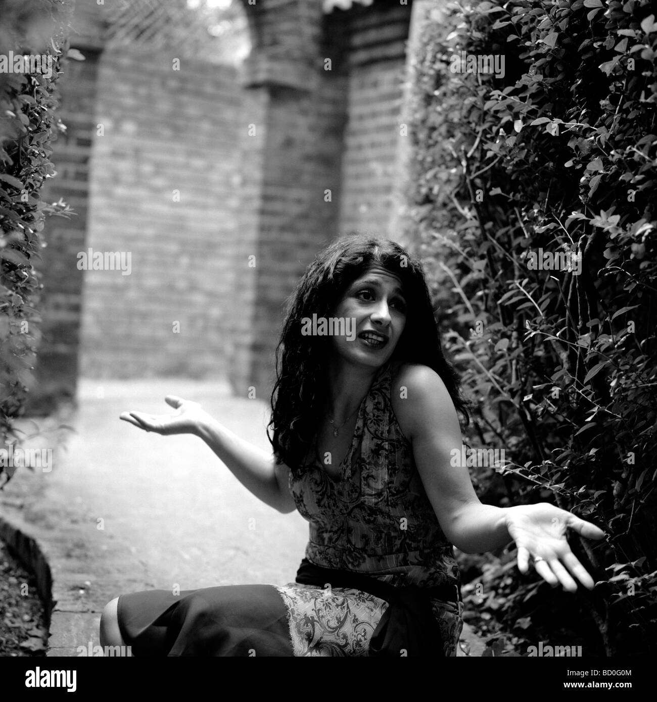 Iranian born comedian Shappi Khorsandi near her home in Brixton Stock ...