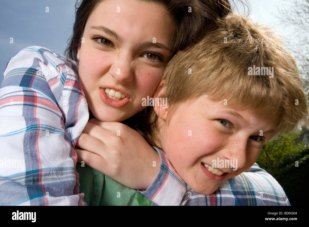 Children play fighting Stock Photo - Alamy